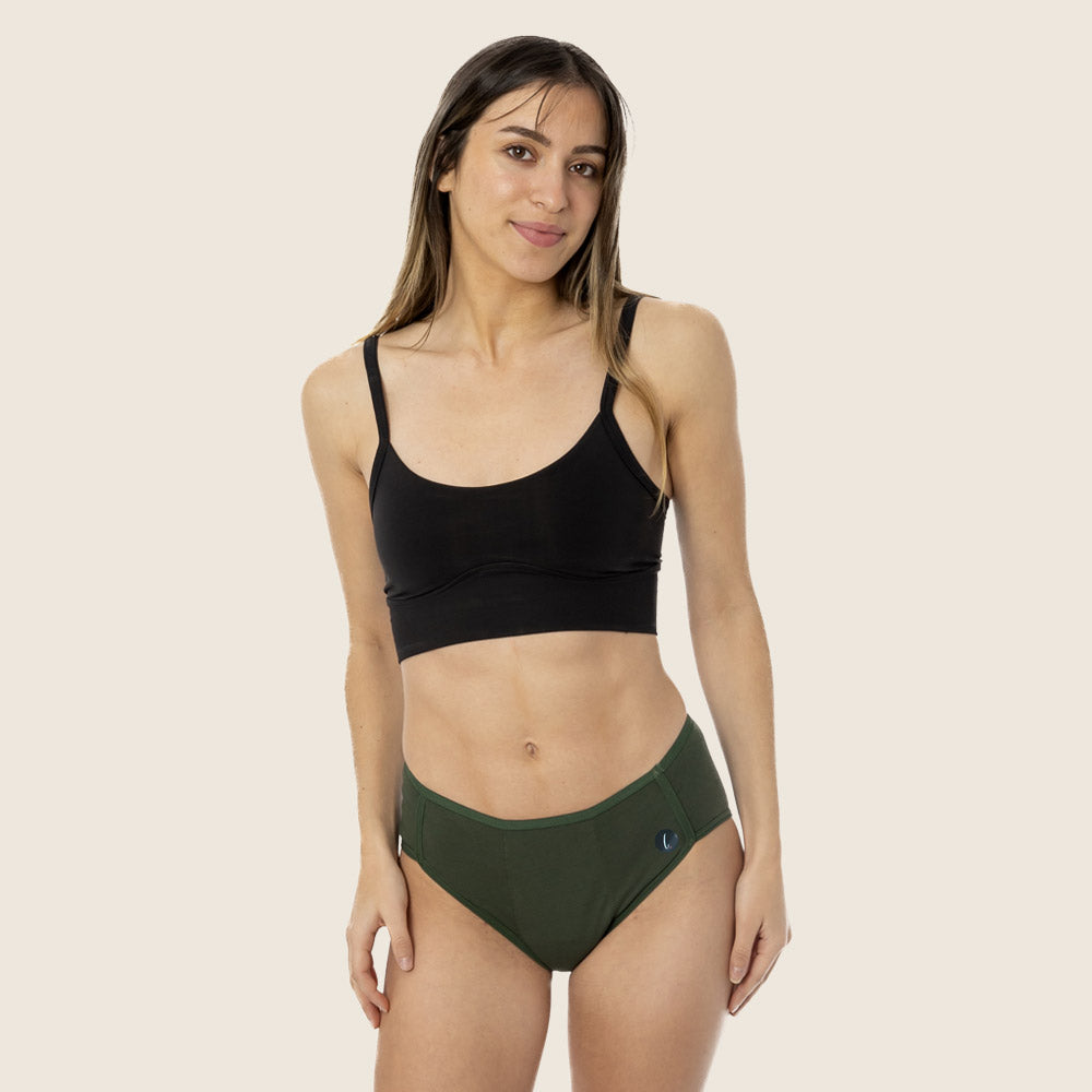 Lilova Teen Sloane Cotton Bikini Hipster Period Proof Underwear Leak Free Menstrual Panties